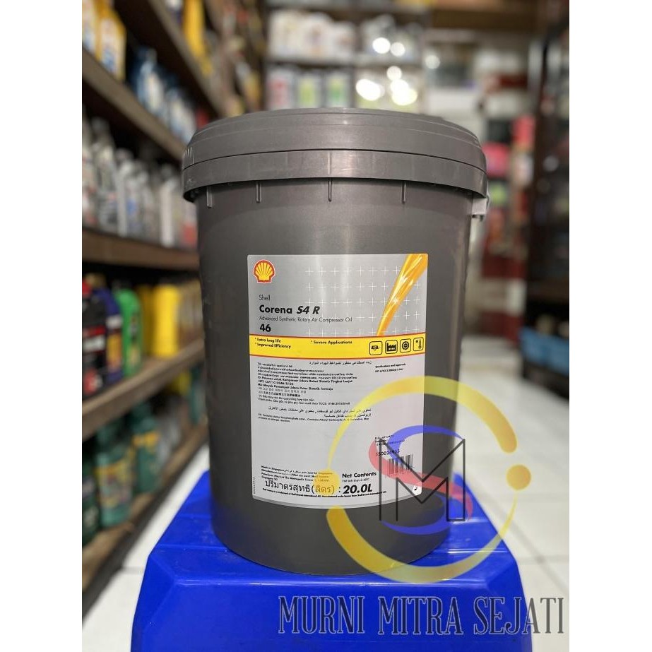 Jual Shell Corena S4 R 46 Compressor Oil Oli Kompresor Pail 20 L ...