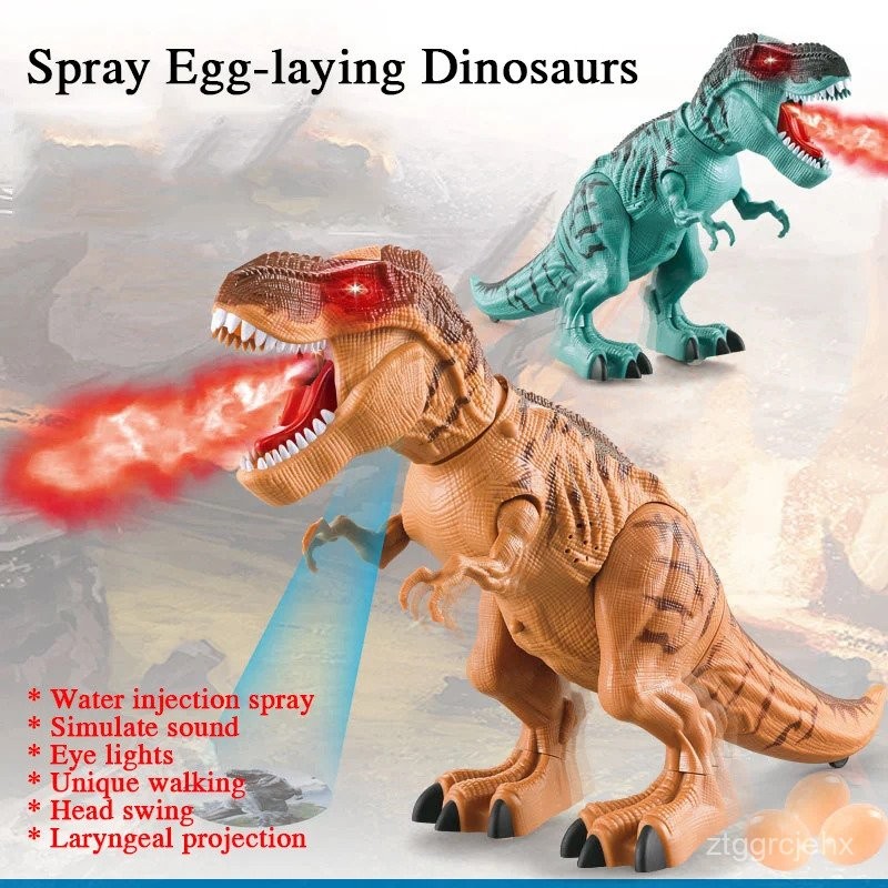 Jual Large Electric Dinosaur Toys Walking Jet Dinosaur World With ...