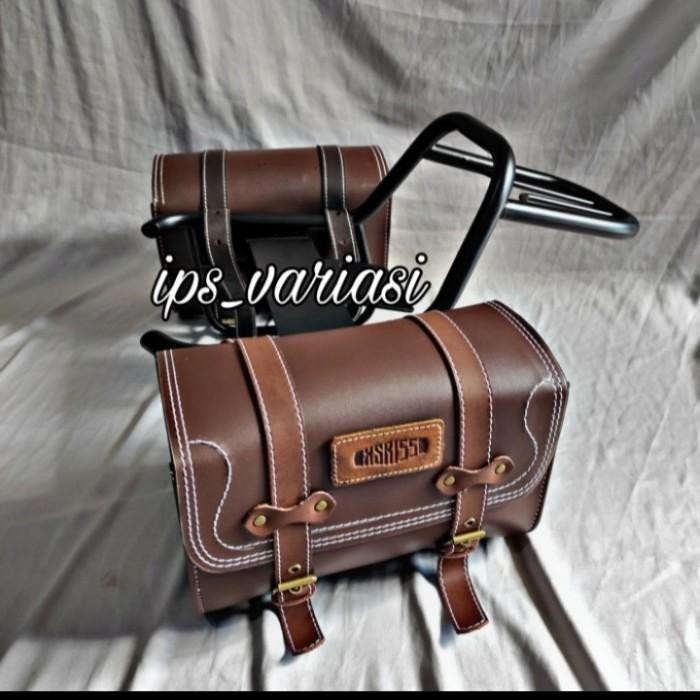Jual braket box yamaha Xsr 155 plus tas / side bag terbaru Orginal ...
