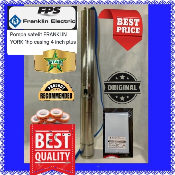 Jual Unik Pompa Satelit Franklin Usa 1Hp Casing 4 Inch 4" Submersible ...
