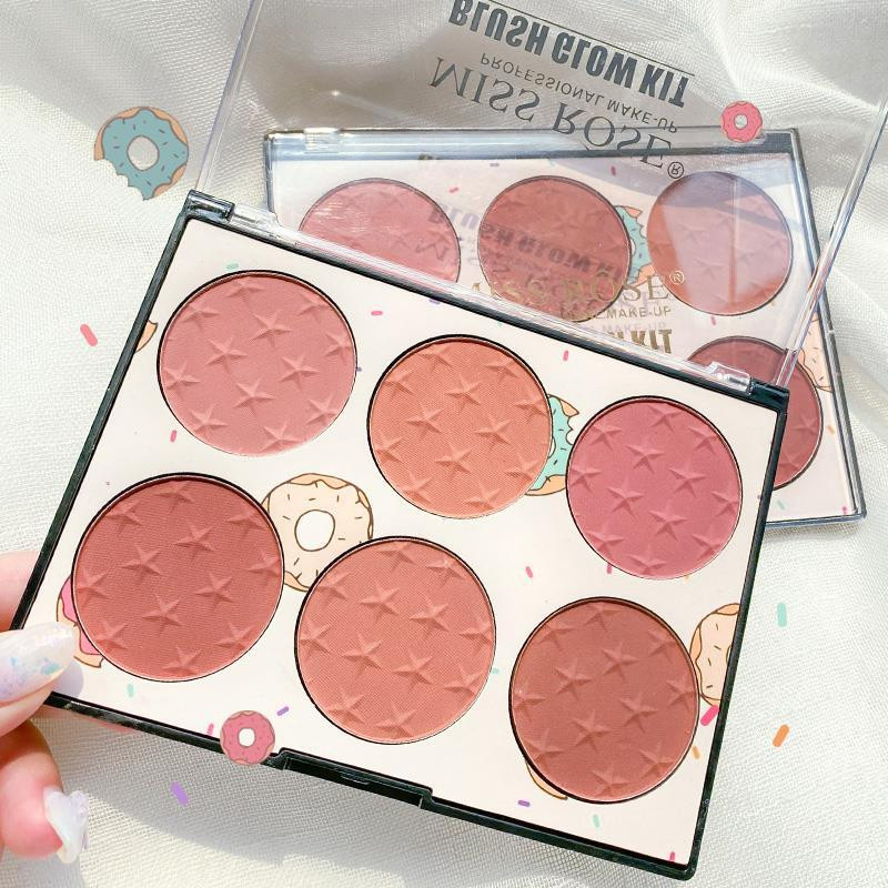 Jual Blush Six-Color Palette Affordable Highlight Contour Three-in-One ...
