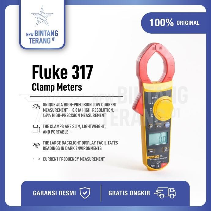 Jual Fluke 317 True Rms - Digital Clamp Meter | Shopee Indonesia