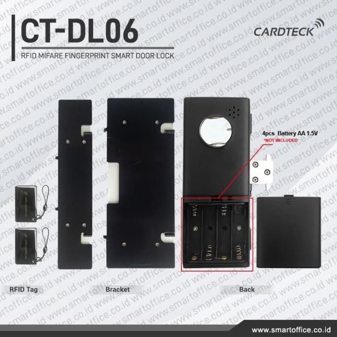 Jual SMART LIFE DOOR LOCK KACA FRAMELESS GLASS TO GLASS TANPA HANDLE ...