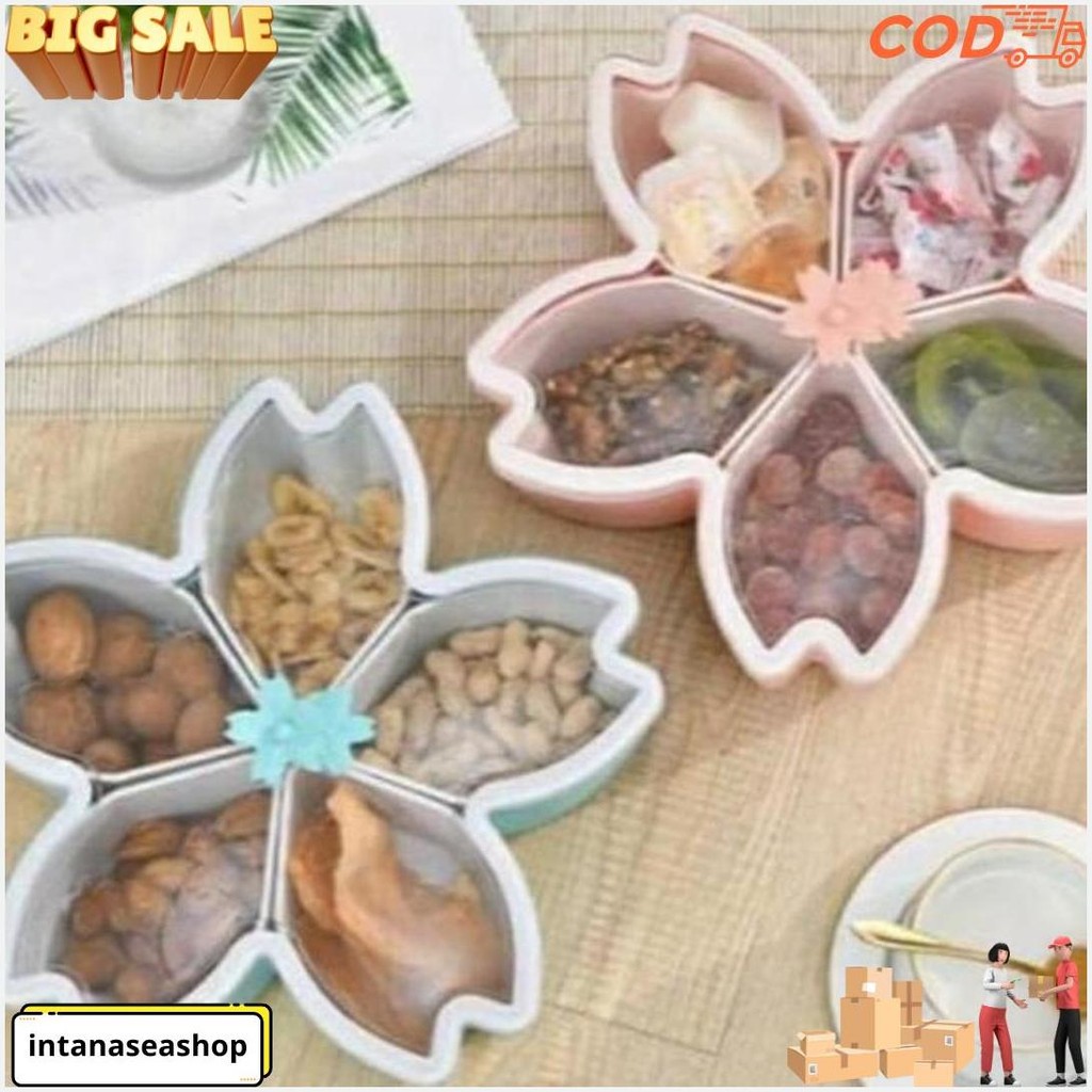 Jual Toples Box Candy Sekat 5In1 Tempat Wadah Permen Snacks Kue Motif ...