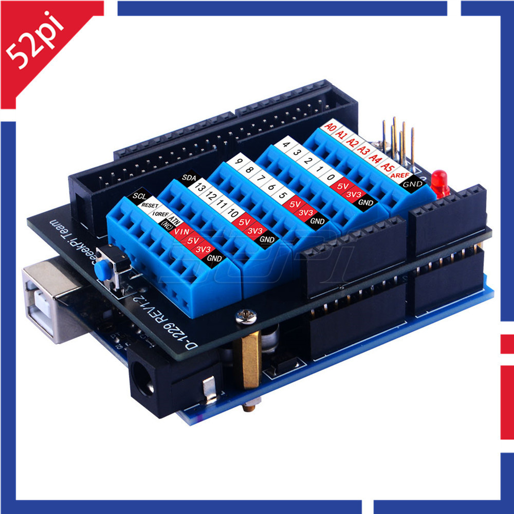 Jual Baru Screw Terminal Hat For Arduino UNO Development Board With ...