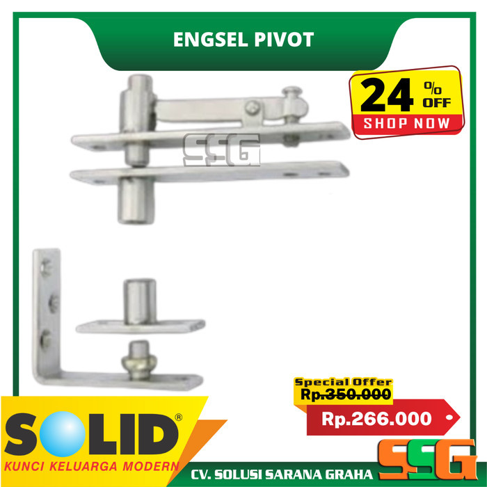 Jual Engsel Pivot Solid SLD 601 US32 Engsel Pintu Pivot | Shopee Indonesia