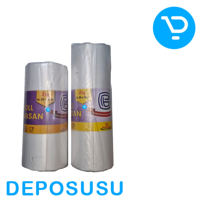 Jual Kantong Supermarket Plastik HD Roll Kemasan Buah Sayur Daging ...