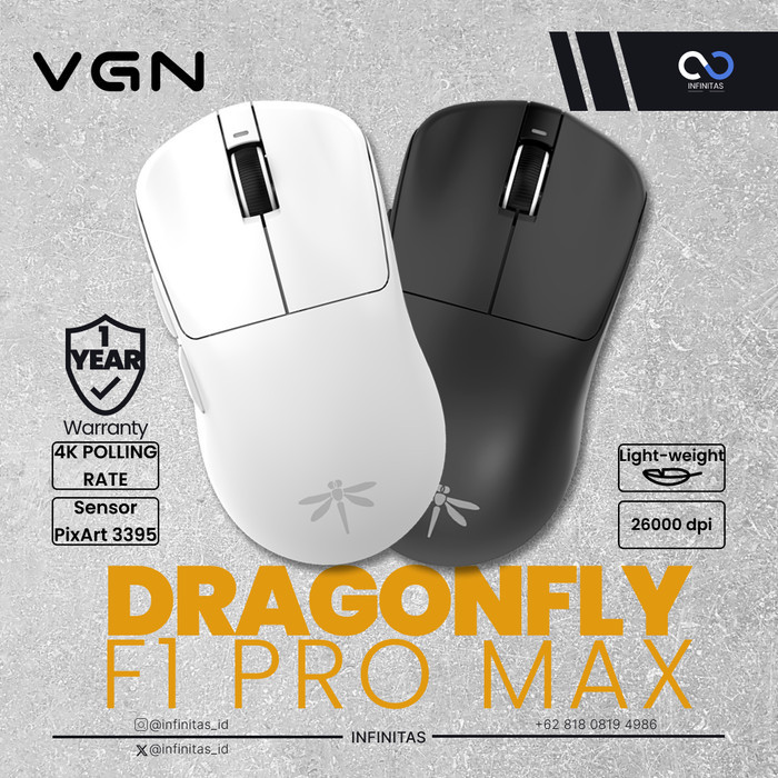 Jual Vgn Dragonfly F1 Pro Max 4K Wireless Light Weight Gaming Mouse | Shopee Indonesia