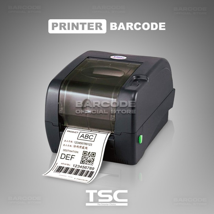 Jual Printer Barcode TSC TTP-345 Cetak Label Thermal Transfer 300 DPI ...