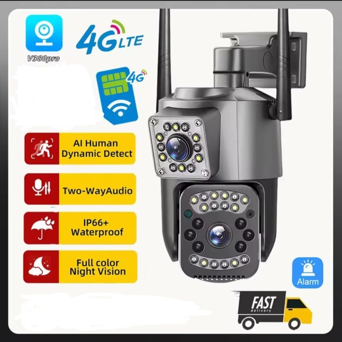 Jual HARGA DISC - IP Camera SIM CARD 4G PTZ Speed Dome V380 Pro CCTV ...
