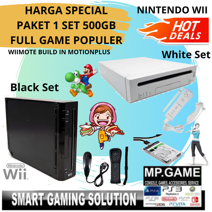 Jual Special Nintendo Wii 500gb Komplit 1 Set Full Games Terbaik Wii ...