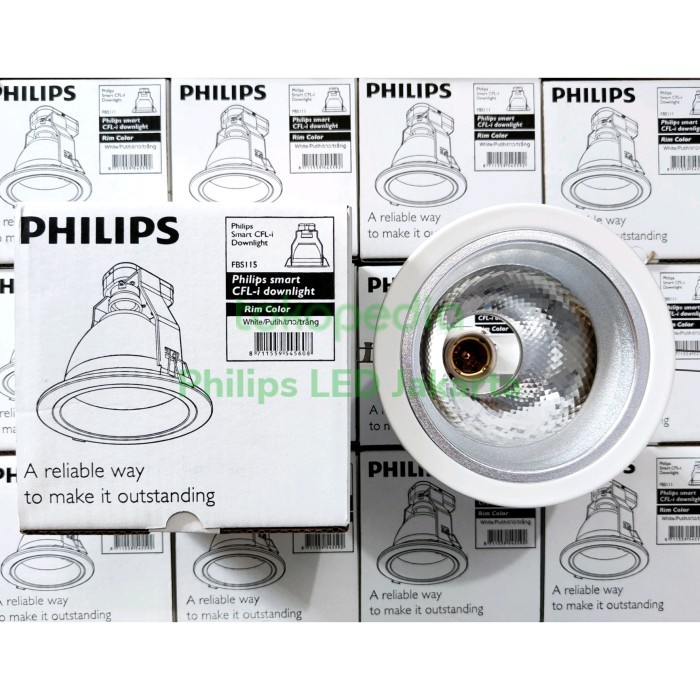 Jual PHILIPS Kap Fitting Downlight FBS115 FBS 115 5inch 5 inch 5" E27 ...