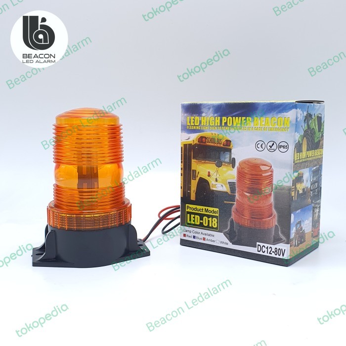 Jual LAMPU BLITZ LED-018. ROTARY LED FLASHING HIGH POWER BEACON. 12V ...