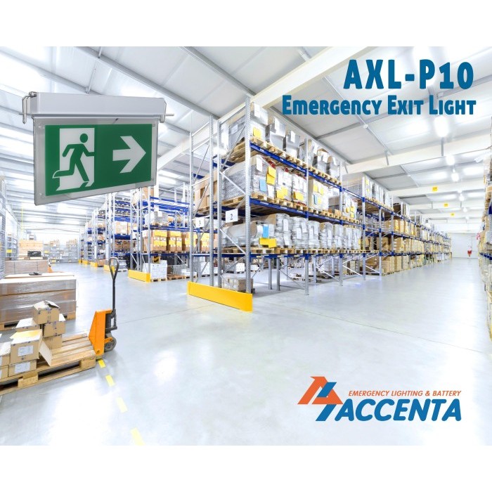 Jual Accenta AXL-P10 LED Emergency EXIT Light (Recessed Mounted ...