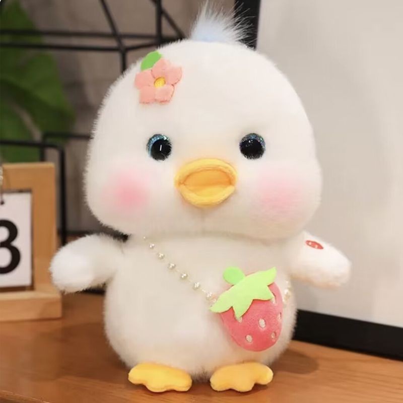 Jual Mainan Plush Bebek Kuning Kecil yang Imut dan Bebek Putih yang ...