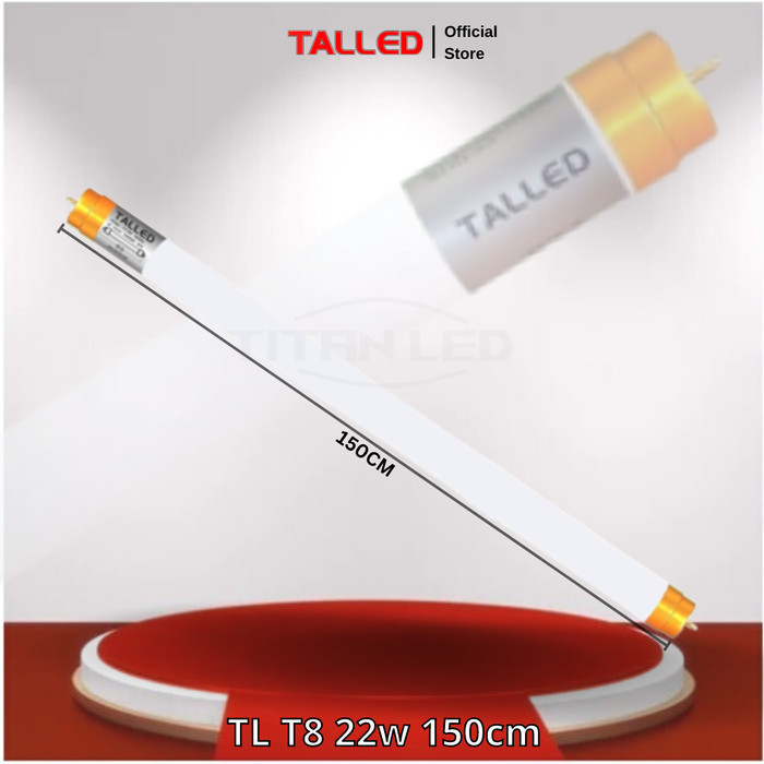 Jual LAMPU TL LED T8 22W 150CM TALLED GOLD GARANSI 1 TAHUN 10 PCS ...