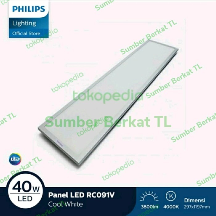 Jual Philips LED Panel RC091V Led36S 40W 40 Watt 40 W 40Watt 30X120 Cm ...