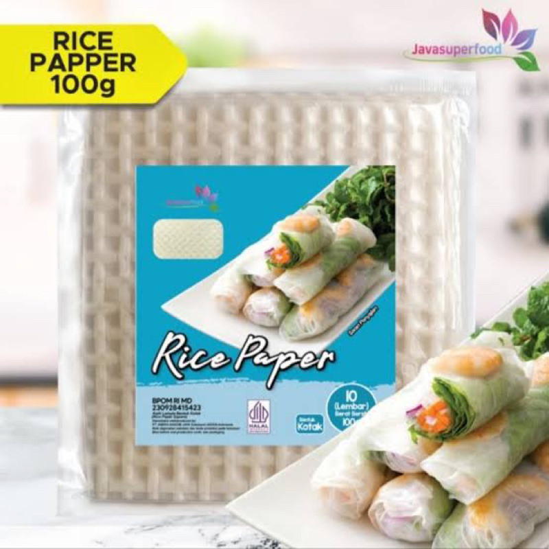 Jual Java Super Food Rice Paper Bulat 200gr (20 lembar) / rice paper ...