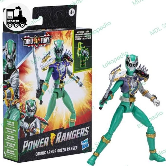 Jual Hasbro Power Ranger Dino Fury - COSMIC ARMOR GREEN RANGER (6 Inch ...