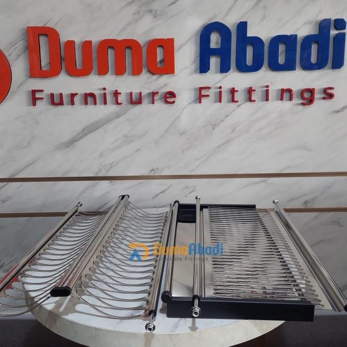 Jual 70CM TWIN RPG RAK PIRING GELAS STAINLESS STEEL DALAM LEMARI ...