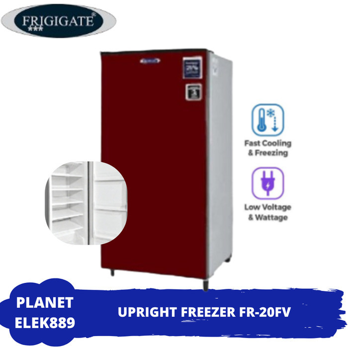 Jual FRIGIGATE FR-20FV UPRIGHT FREEZER FRIGIGATE 200 LITER 7 RAK ...