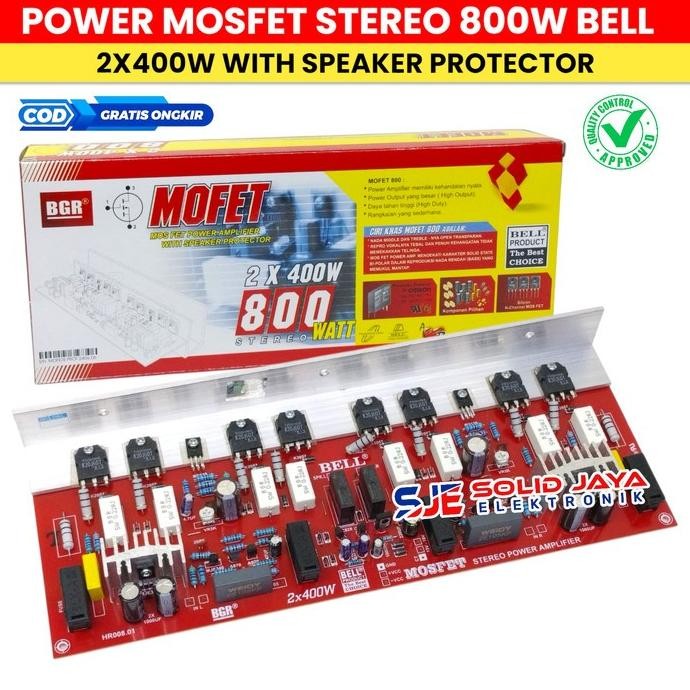 Jual KIT POWER MOFET 800W STEREO TRANSISTOR FINAL ASLI 2X400 WATT 800 W PLUS PROTEKTOR PROTECTOR ...