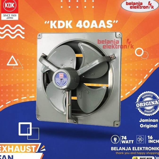 Jual EXHAUST FAN INDUSTRIAL KDK 40AAS 16 INCH DINDING ORIGINAL DAN TERPERCAYA | Shopee Indonesia