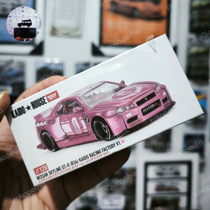 Jual MiniGT kaidohouse Nissan skyline R34 pink | Shopee Indonesia