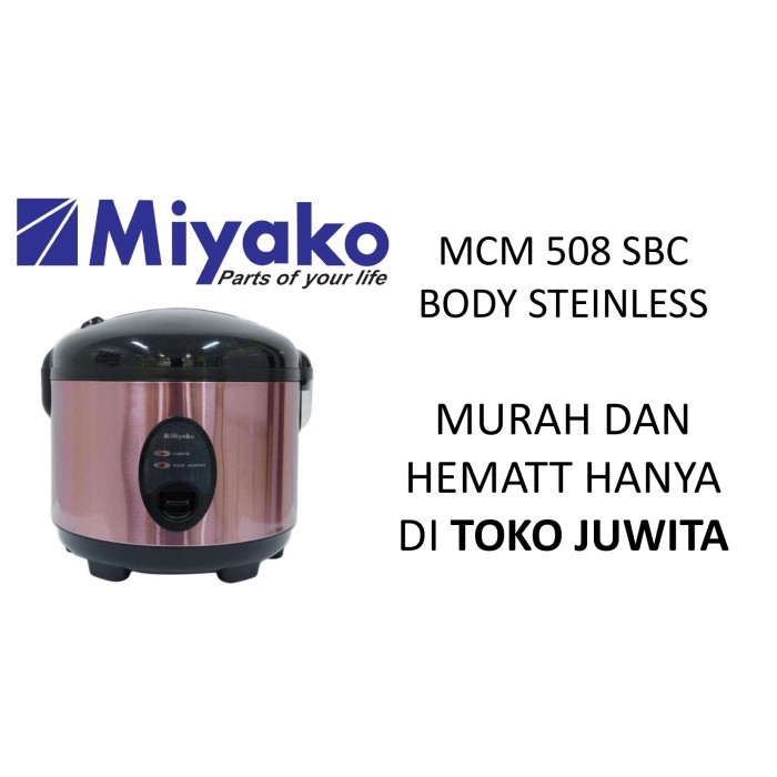 Jual Miyako Magicom 1,8 liter Stainless Steel Miyako MCM 508-SBC ...