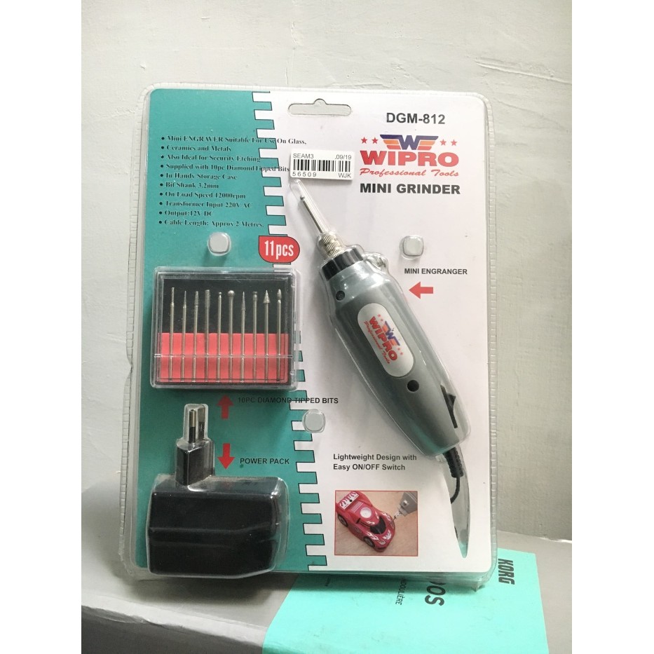Jual Gerinda Mini DGM812 Electric Mini Grinder DGM-812 Wipro | Shopee ...