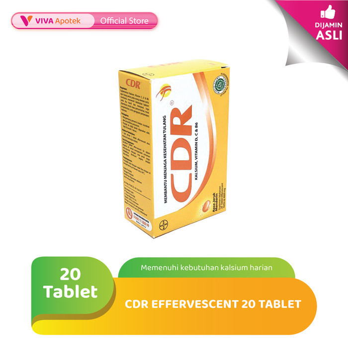 Jual CDR Effervescent Memenuhi Kebutuhan Kalsium (20 Tablet Eff ...