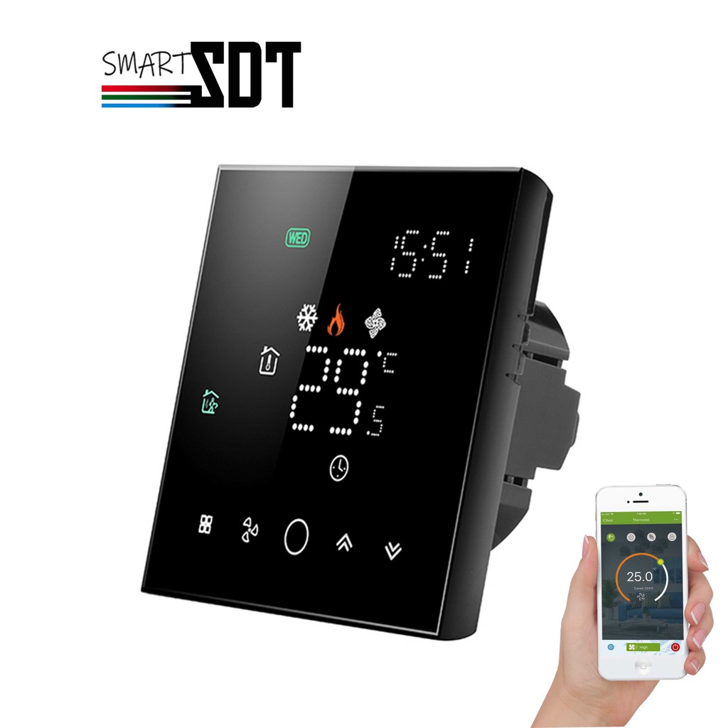 Jual TUBS WIFI/RS485 3-Speed Thermostat for Dry Contacts/0N&OFF Valve ...