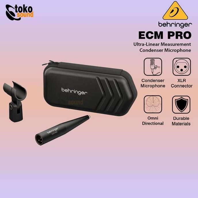 Jual BEHRINGER ECM PRO - MEASUREMENT RTA CONDENSER MICROPHONE | Shopee ...