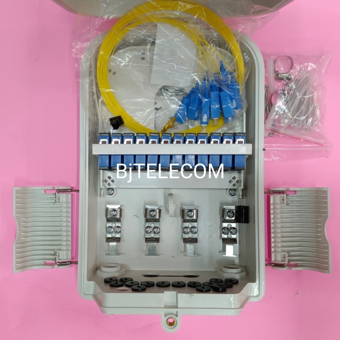 Jual odp mini 24 core lengkap pigtail/ odp 24core SC upc fullset ...