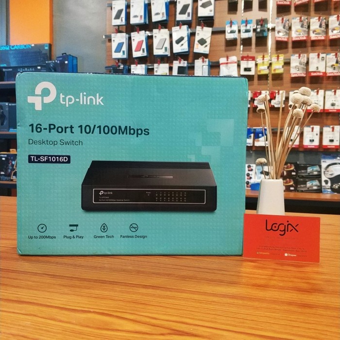 Jual TP-LINK TL-SF1016D 16-port /10/100Mb SWITCH HUB | Shopee Indonesia
