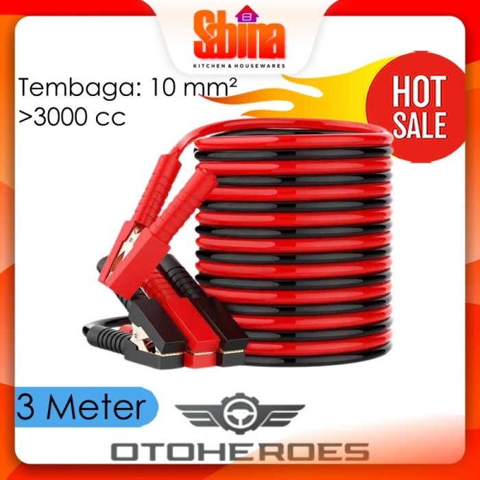 Jual Kabel Jumper Aki Mobil Dan Truk Diatas 3000cc 3 Meter Tembaga 15 mm | Shopee Indonesia