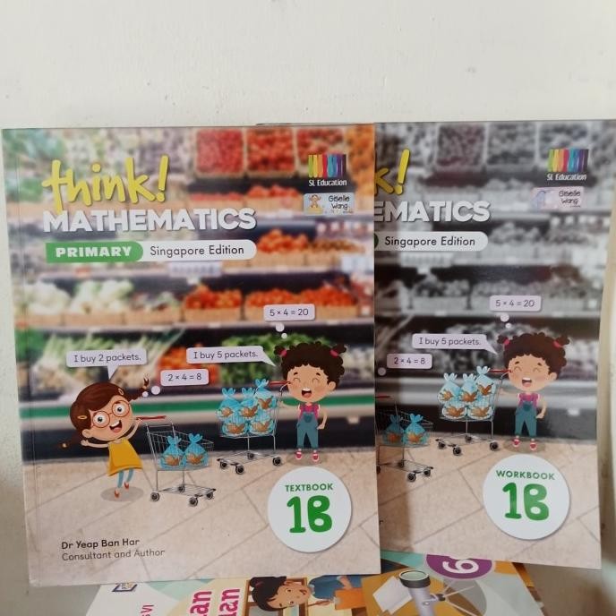 Jual Think Mathematics Primary Textbook & Workbook 1B Singapore Edition ...