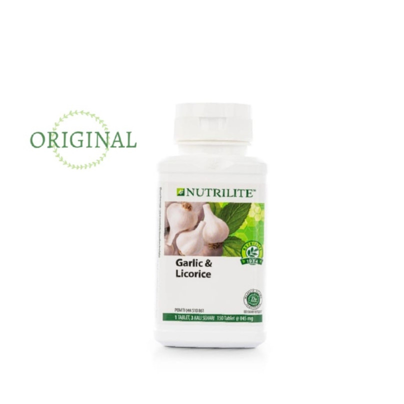 Jual Nutrilite Garlic & Licorice 150 tablets AMWAY / Nutrilite ORIGINAL ...