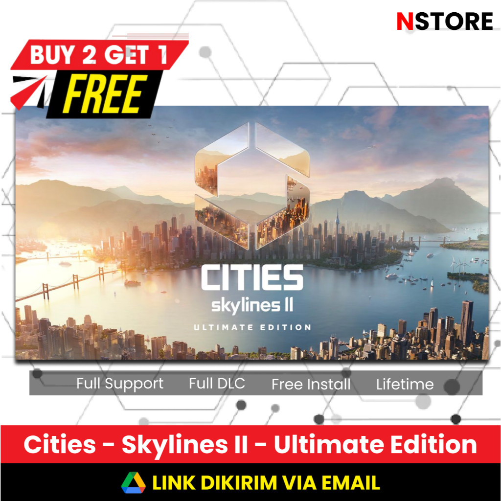 Jual CITIES SKYLINES 2 - FULL DLC - GAME PC/LEPTOP - DOWNLOAD LANGSUNG MAIN | Shopee Indonesia