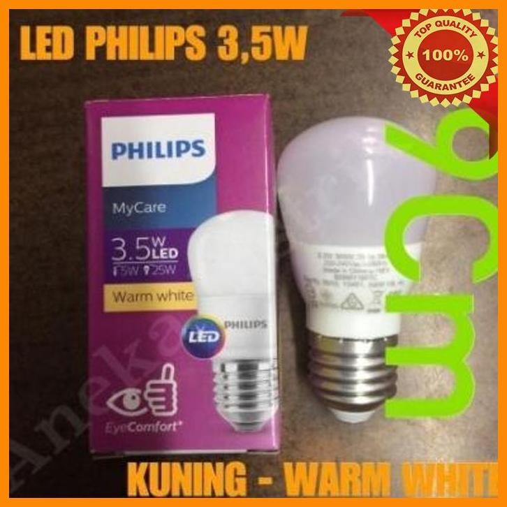 Jual [ANE] BOHLAM BOLA LAMPU LED PHILIPS 3 WATT KUNING ATAU PUTIH 3W W | Shopee Indonesia