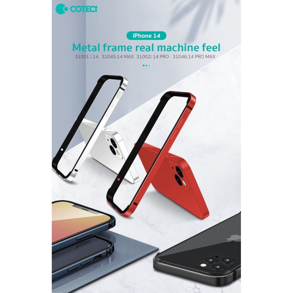 Jual Iphone 14 Pro Max / Pro / Plus Aluminium Metel Frame Bazel Bumper ...