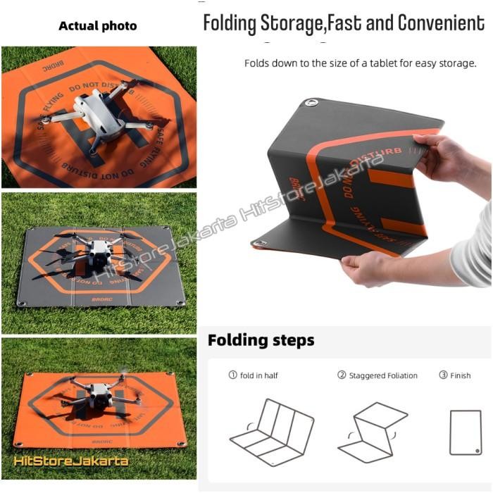 Jual BRDRC Universal Drone Foldable Landing Pad Lipat 2 Sisi Warna ...