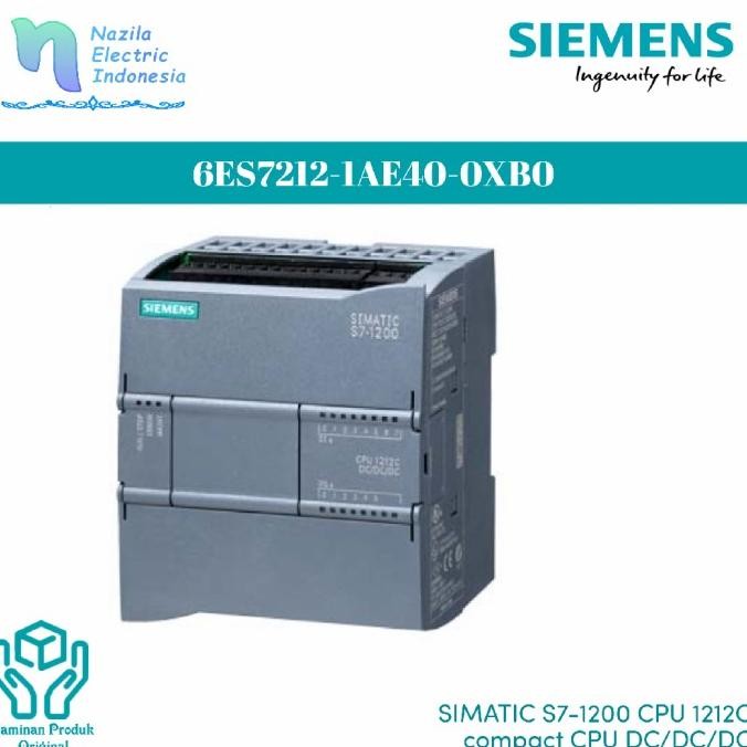 Jual Siemens Simatic 6ES7 212 / 6ES7212-1AE40-0XB0 S7-1200 CPU 1212C | Shopee Indonesia