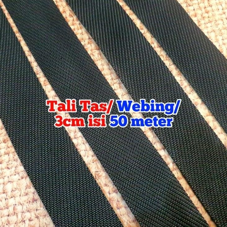 Jual Tali Ta Tali Tenda Tali Webing 3Cm Ii 50 Meter | Shopee Indonesia