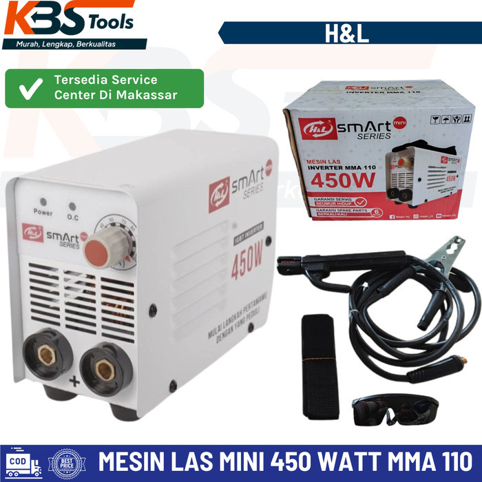 Jual Mesin Las Listrik Mini 450W Smart Series MMA 110HL Travo Trafo Las H&L | Shopee Indonesia