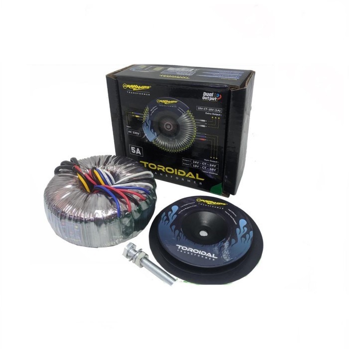 Jual TRAFO TRAVO DONAT 5A 18-24V CT TRAVO TOROID RAWAMPS ORIGINAL ...