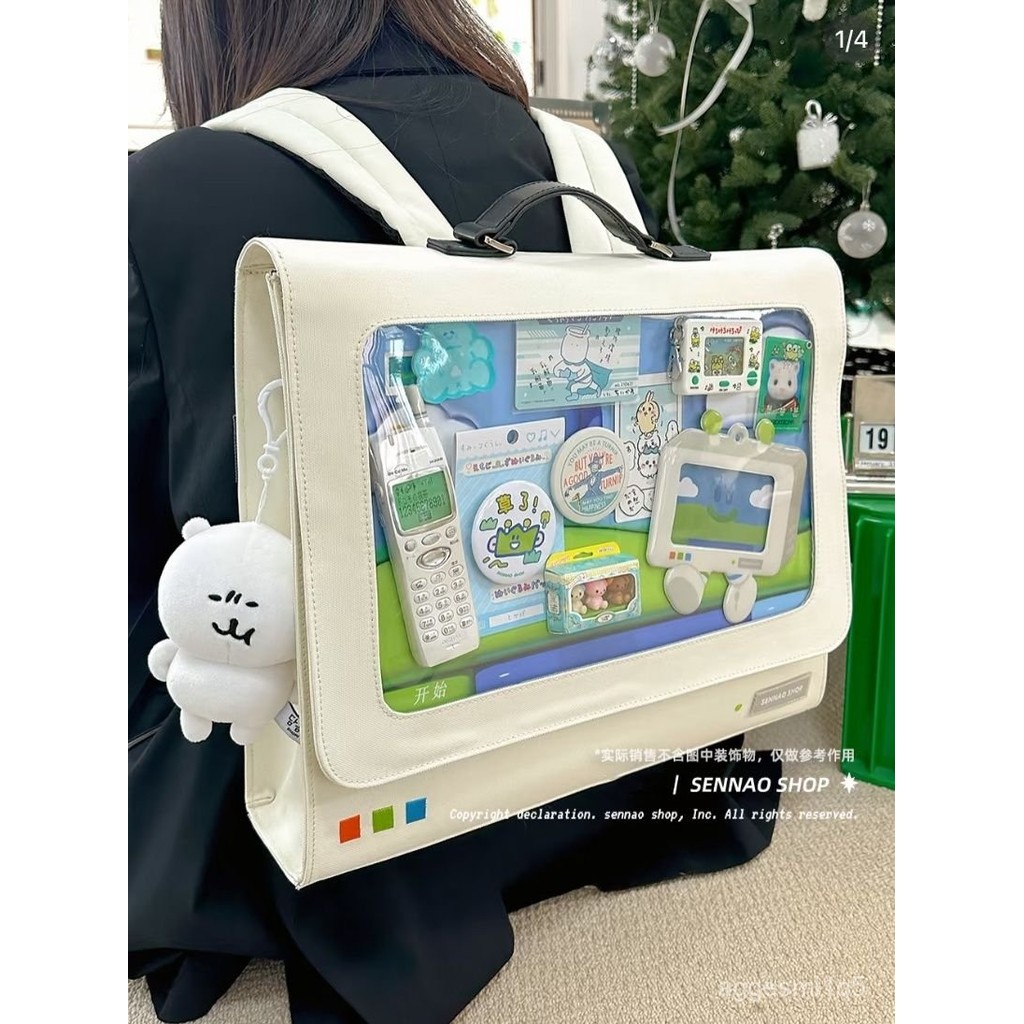 Jual Tas Ransel Laptop Korea Tas Wanita Cambridge Bag Putih/Tas Ransel ...