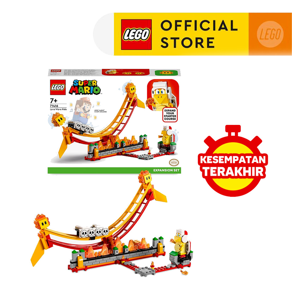 Jual LEGO Super Mario 71416 Lava Wave Ride Expansion Set Building Toy ...