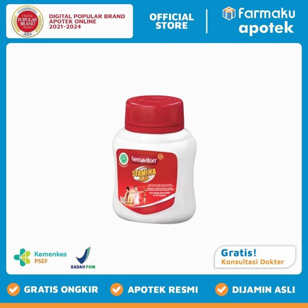 Jual Hemaviton Stamina Plus Botol 30S - PSG | Shopee Indonesia