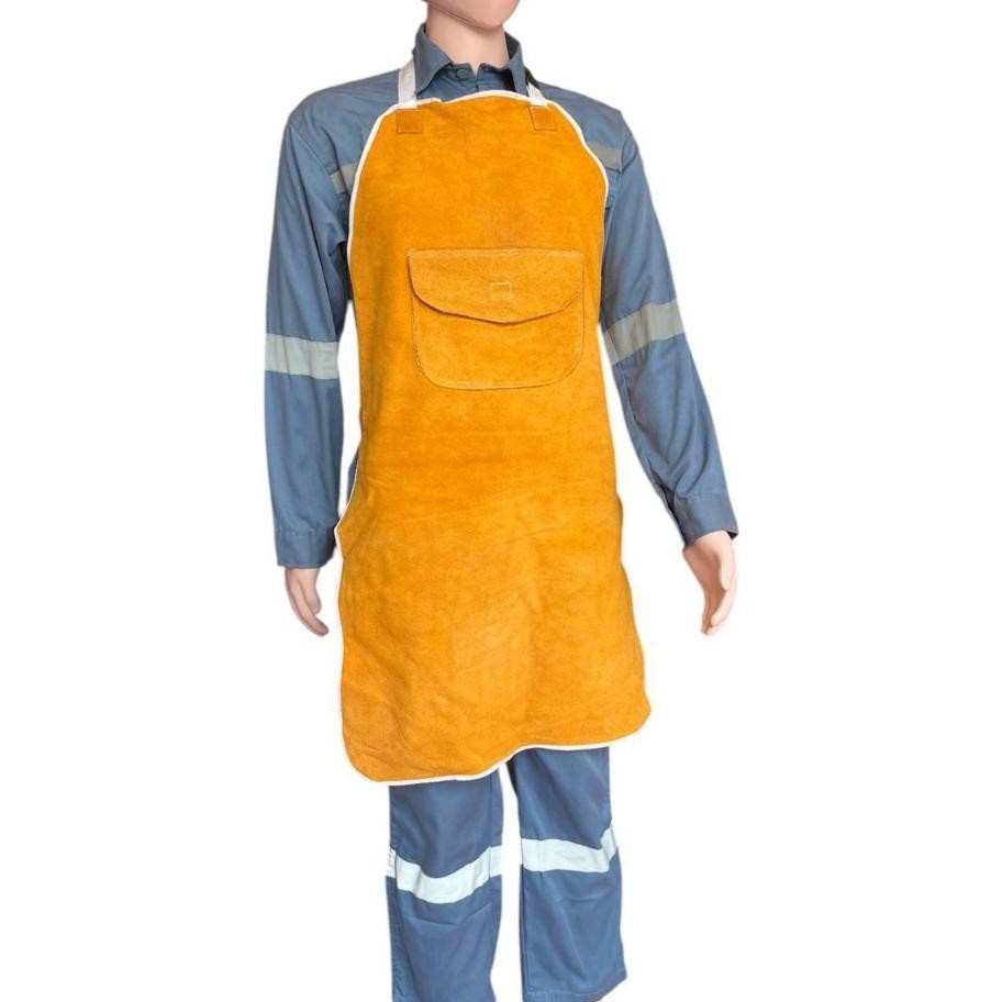Jual Apron Dada Ulit Api Welding Apron Celeme Tahan Api Pana | Shopee ...